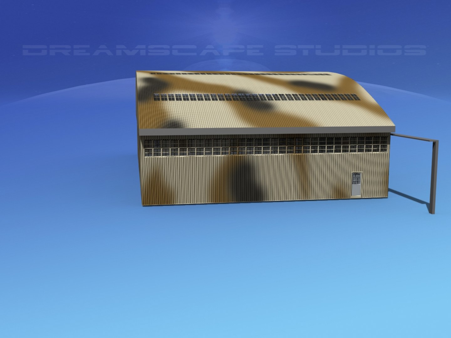 large commercial aircraft 3d model