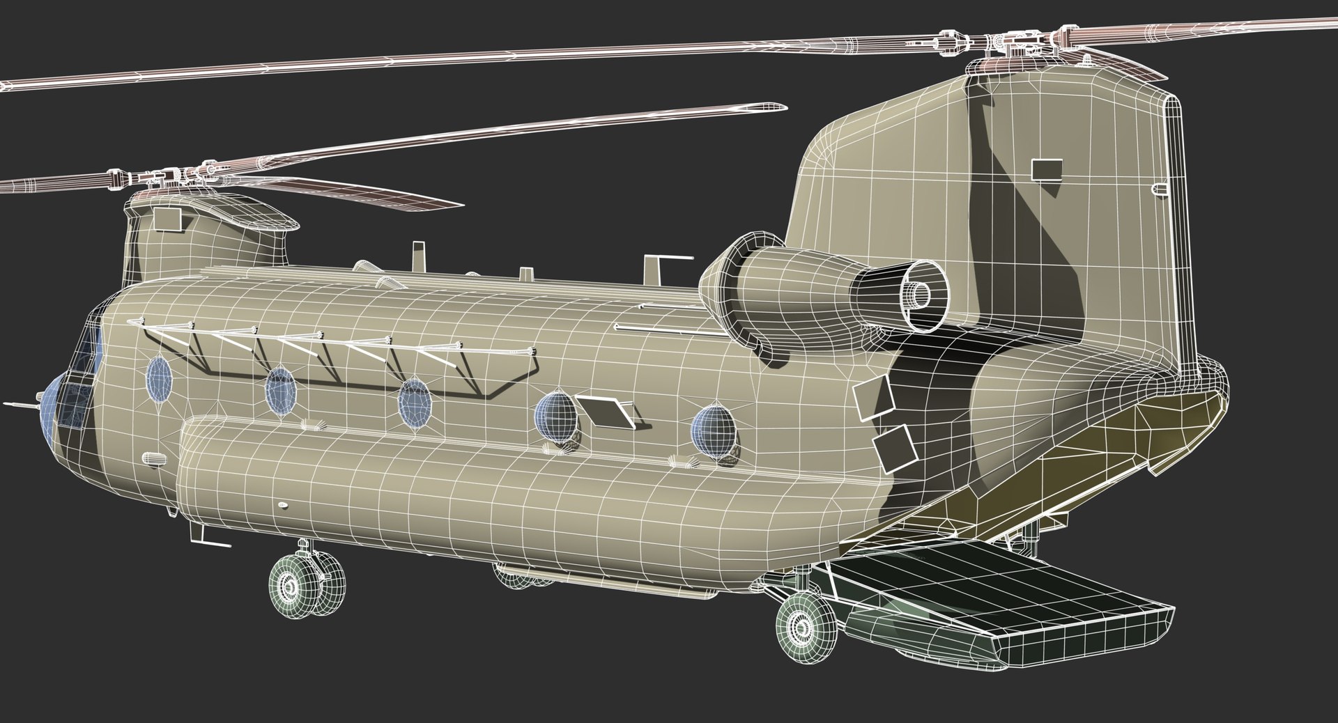 CH47 Chinook 3D model - TurboSquid 1904579