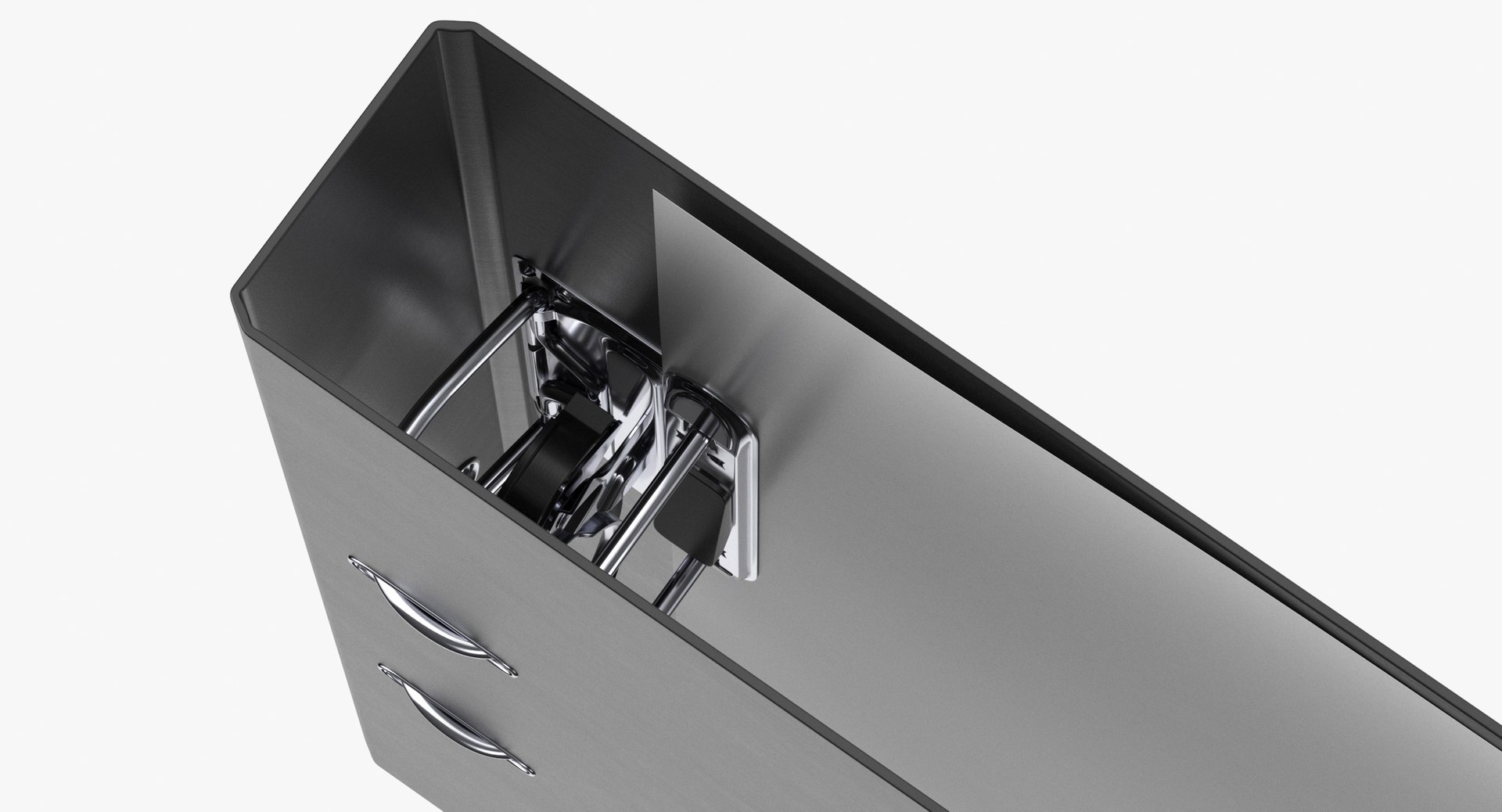 3D Office Stationary Binder Type 01 And 02 Different Poses Blank And ...