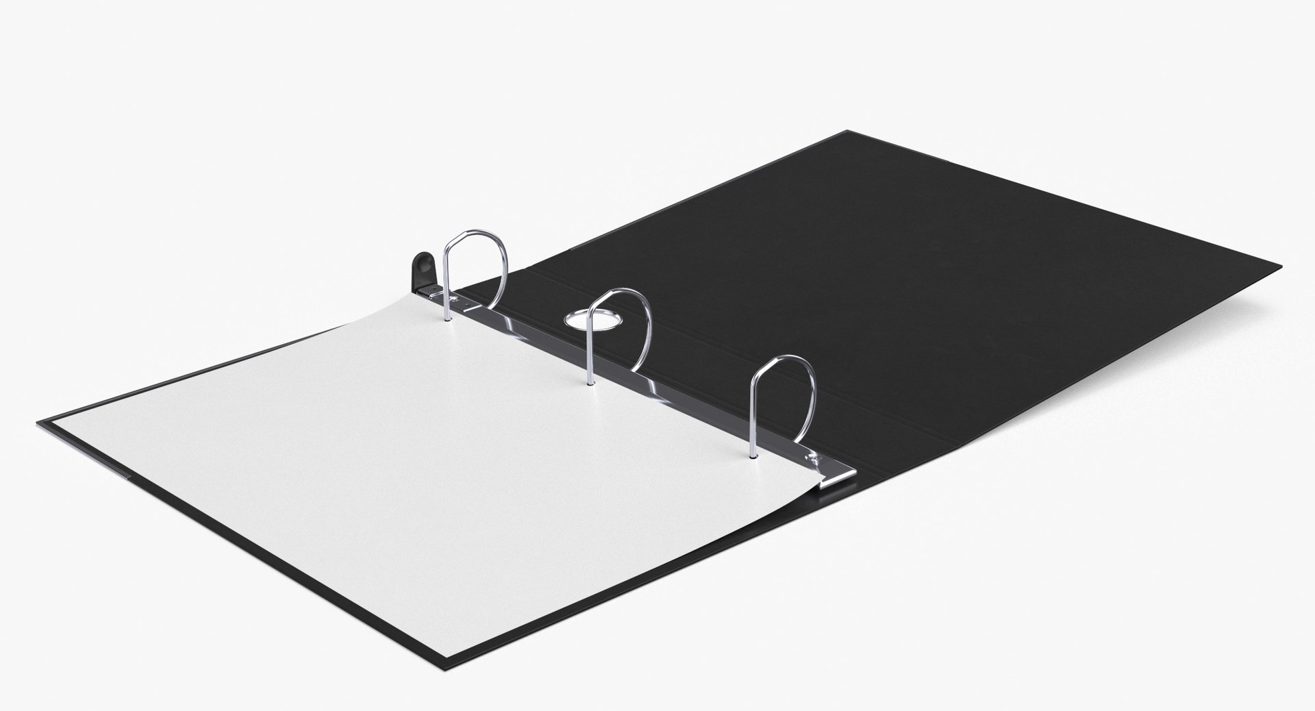 3D Office Stationary Binder Type 01 And 02 Different Poses Blank And ...