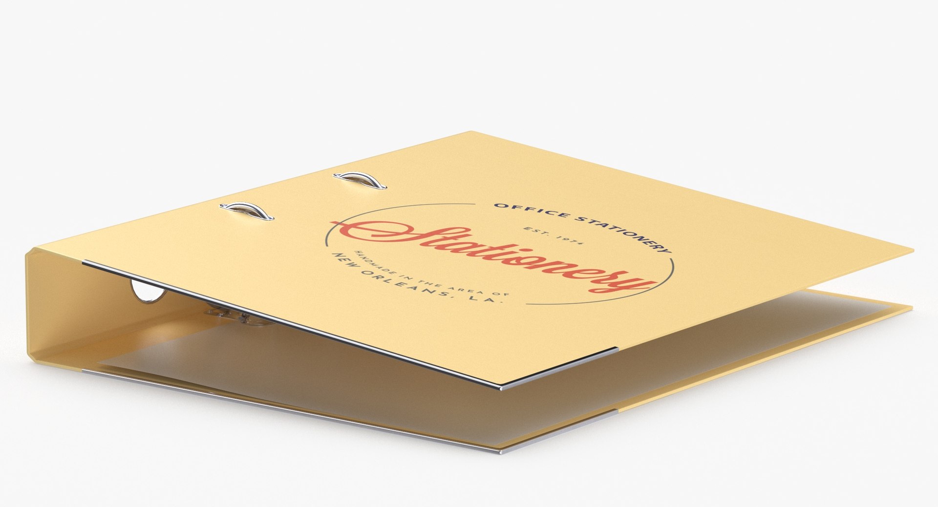 3D Office Stationary Binder Type 01 And 02 Different Poses Blank And ...