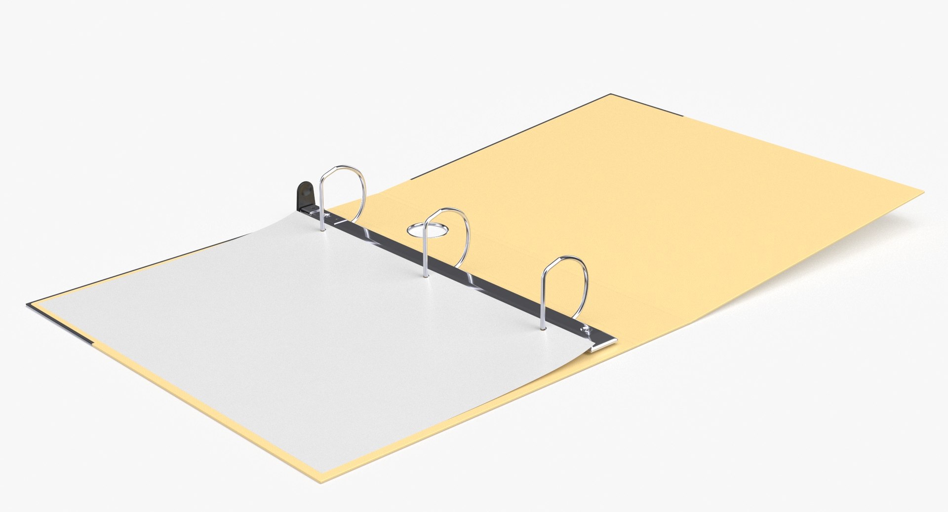 3D Office Stationary Binder Type 01 And 02 Different Poses Blank And ...