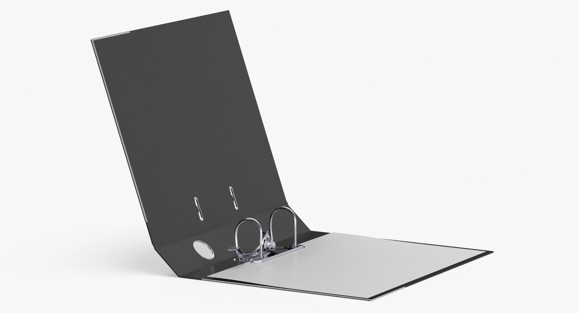 3D Office Stationary Binder Type 01 And 02 Different Poses Blank And ...