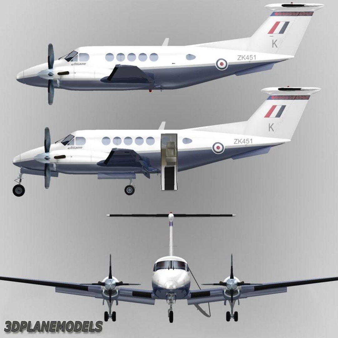 3d Model Beechcraft Super King Air