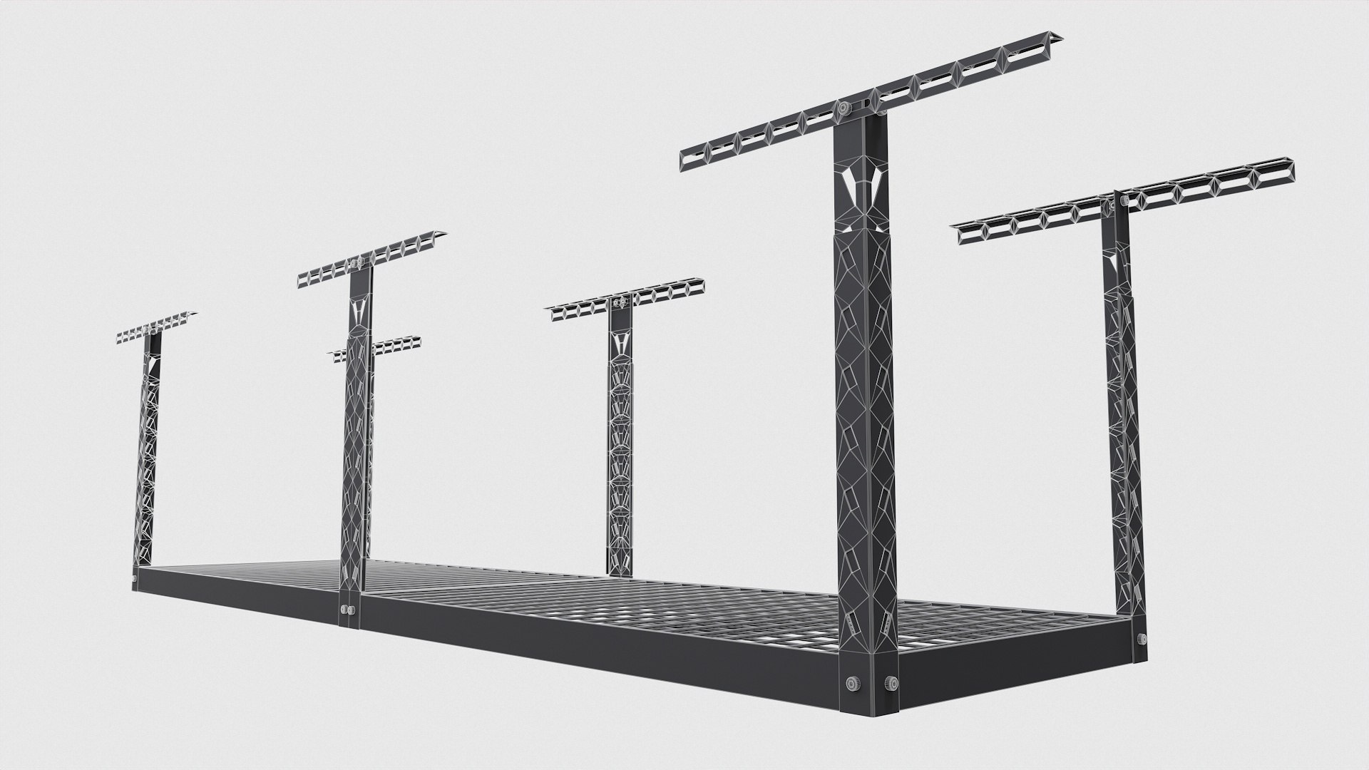 1 Overhead Storage Rack 2400 X 600 3D - TurboSquid 2053758