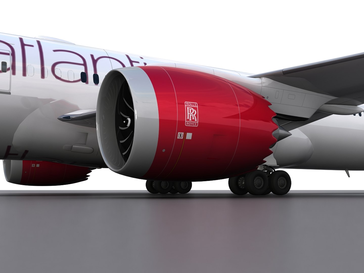 3d model aircraft virgin atlantic