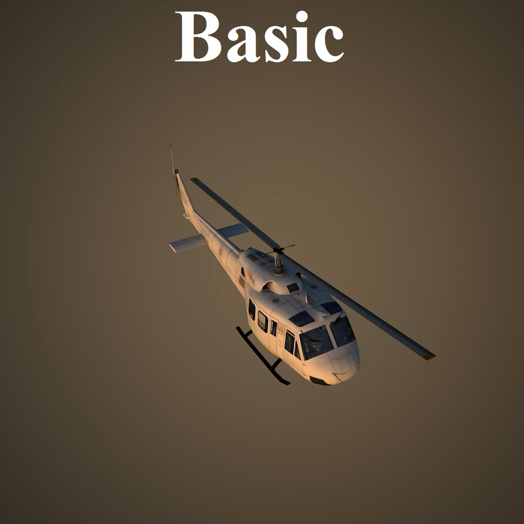 3d bell basic helicopter