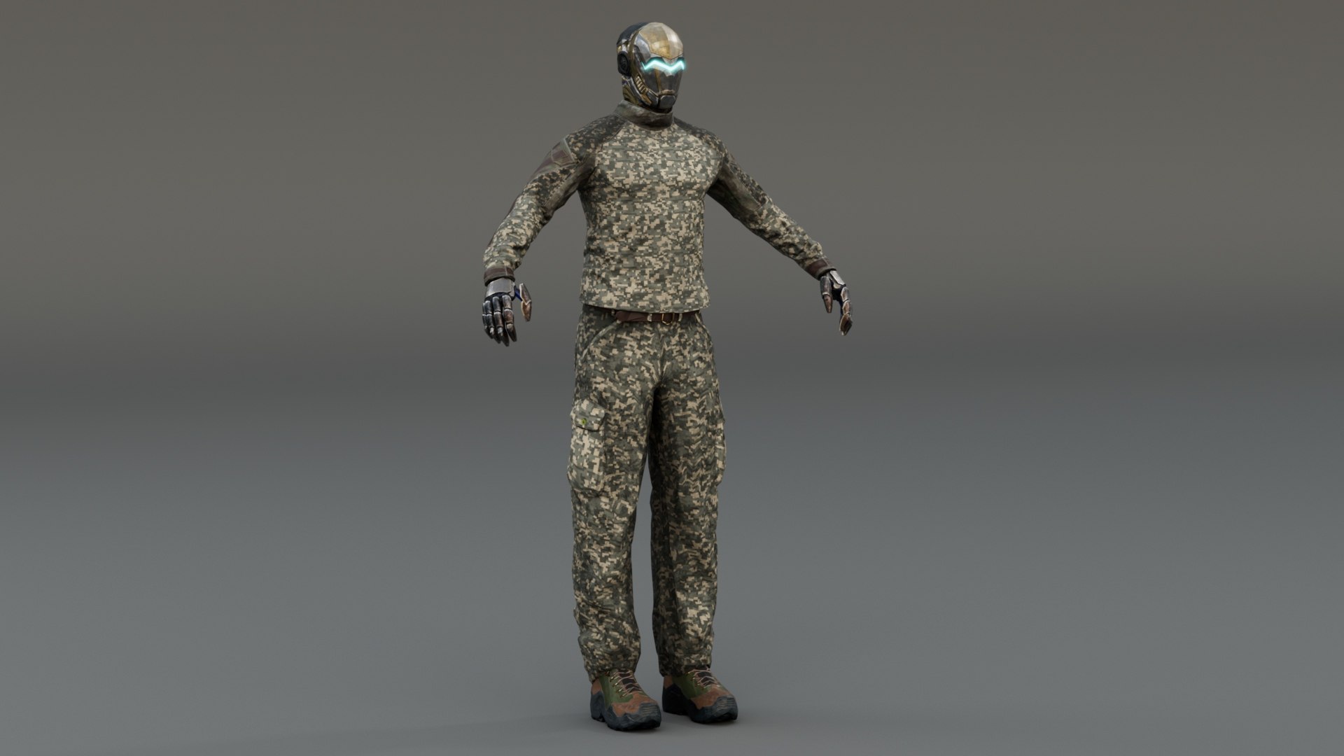 Robot Soldier 3D Model - TurboSquid 2239903