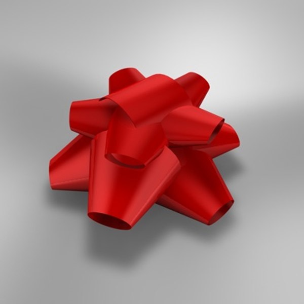 bow present 3d model