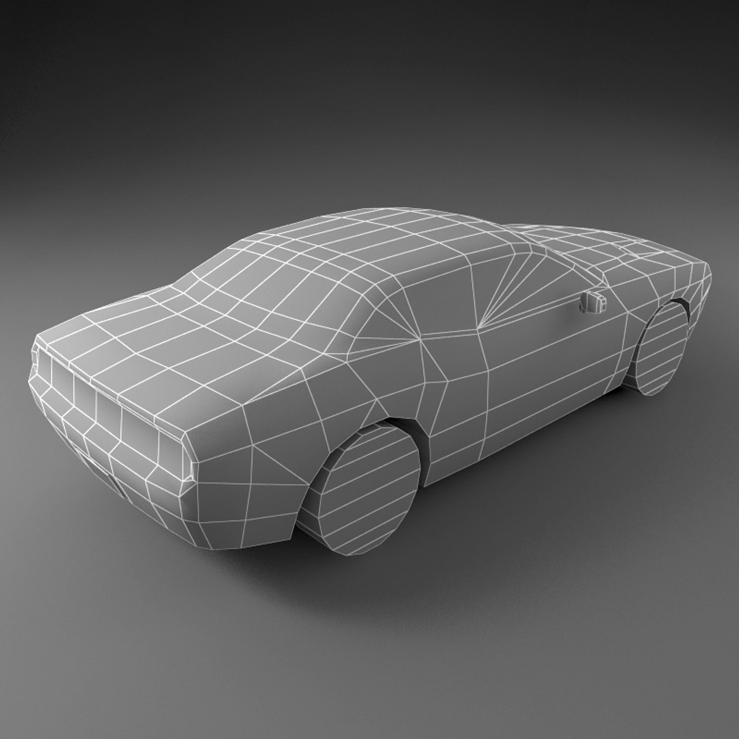 3d Model Dodge Challenger Car