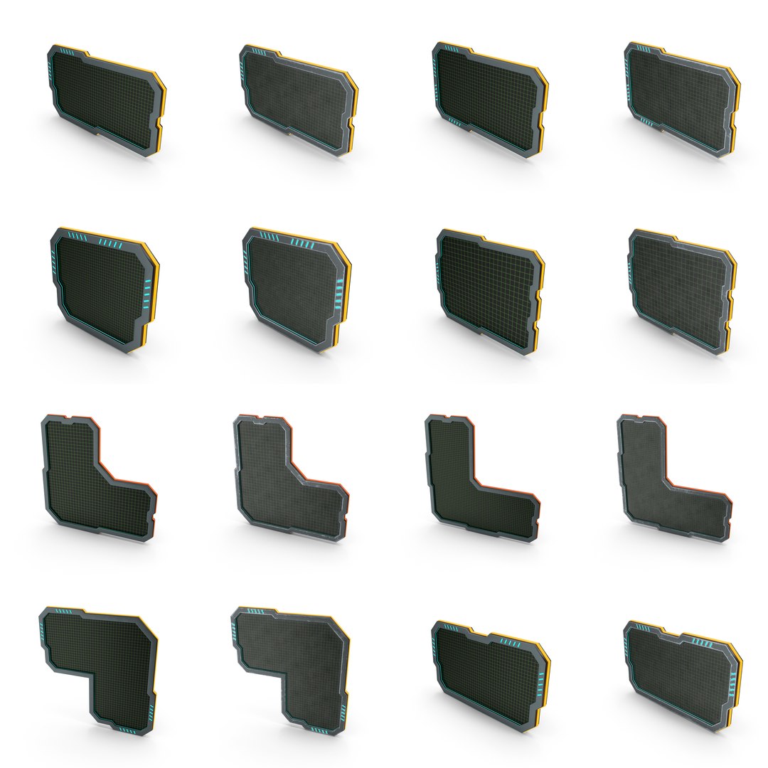 Scifi Screen PBR 3D - TurboSquid 2169908