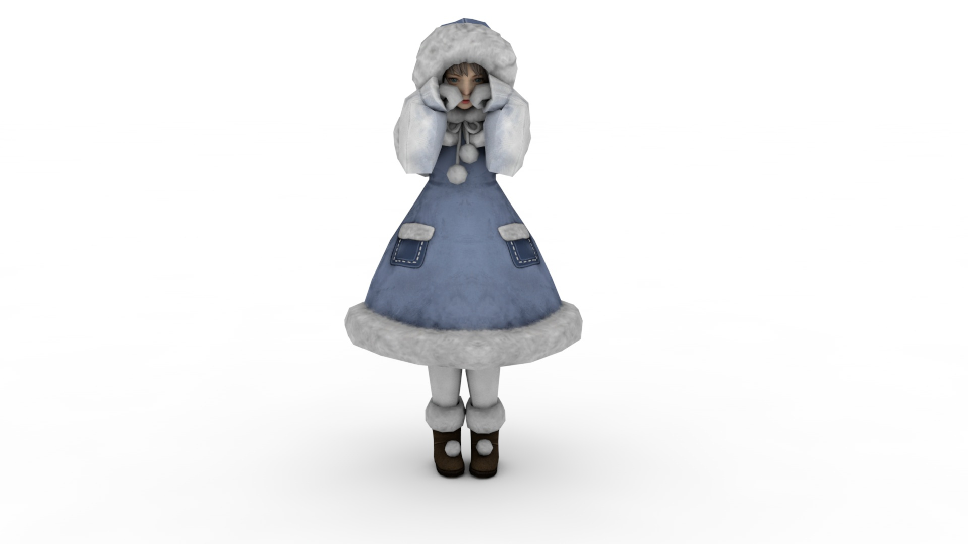 Realistic Little Girl Character 3D Model - TurboSquid 2186593