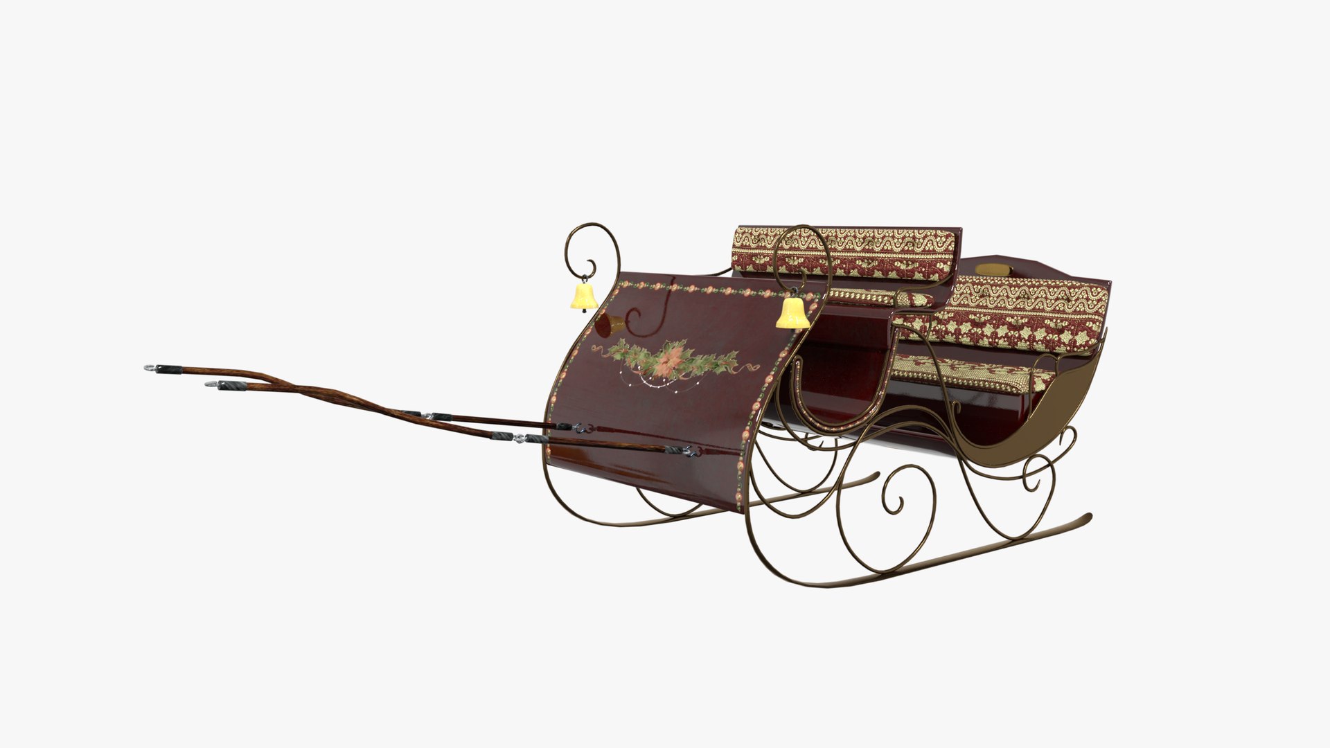 Sleigh For Santa Claus Christmas Low-poly 3D Model 3D - TurboSquid 2313681
