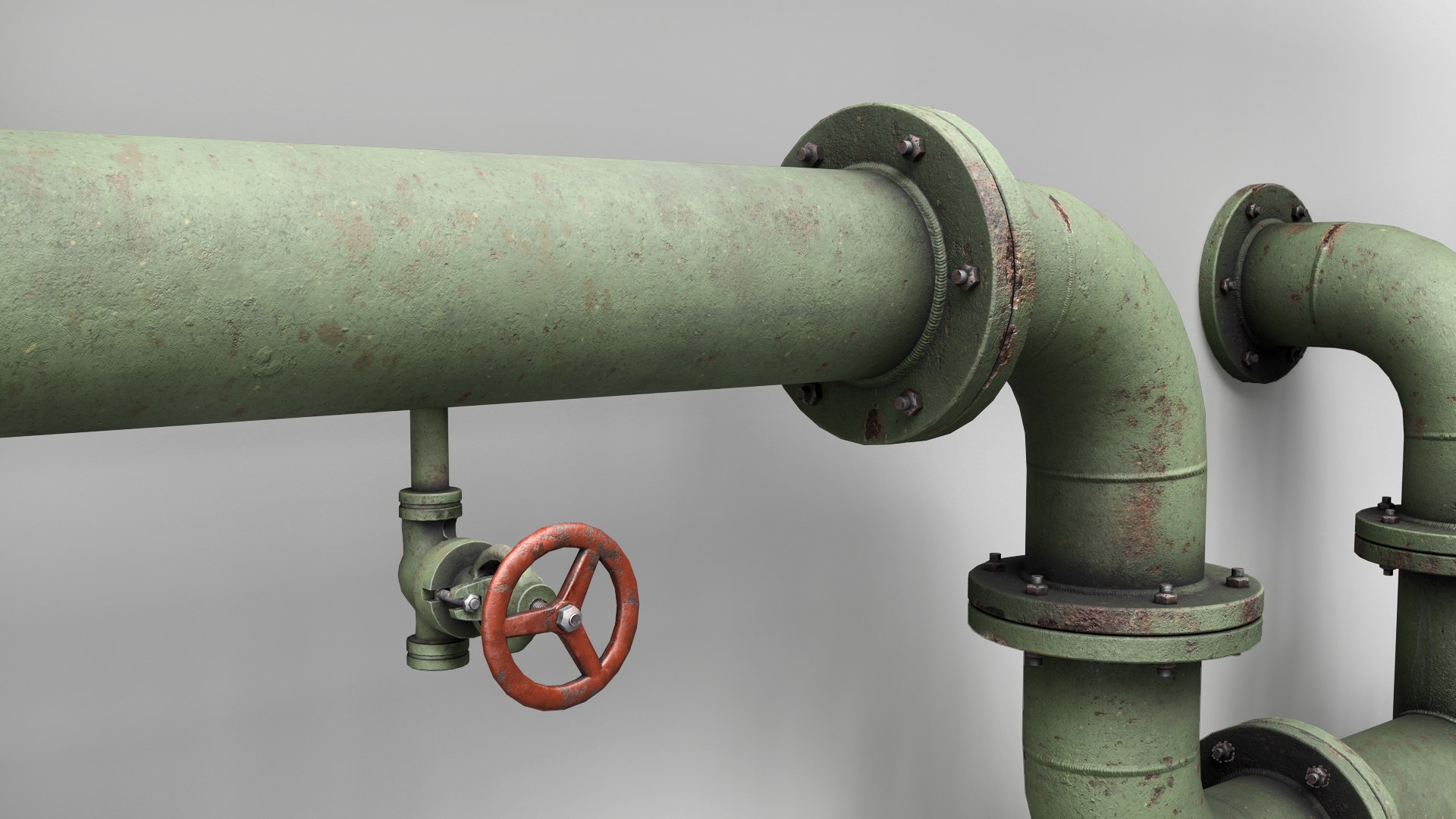 Modular Industrial Pipes And Valves 3D Model - TurboSquid 2070053