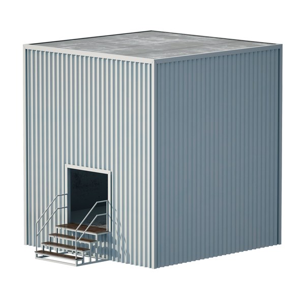 Metal booth - utility room model - TurboSquid 1956850