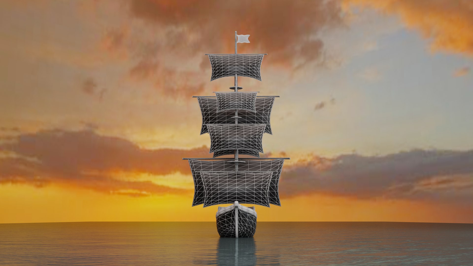 3D Old Ship Animated 3D Model - TurboSquid 2246750
