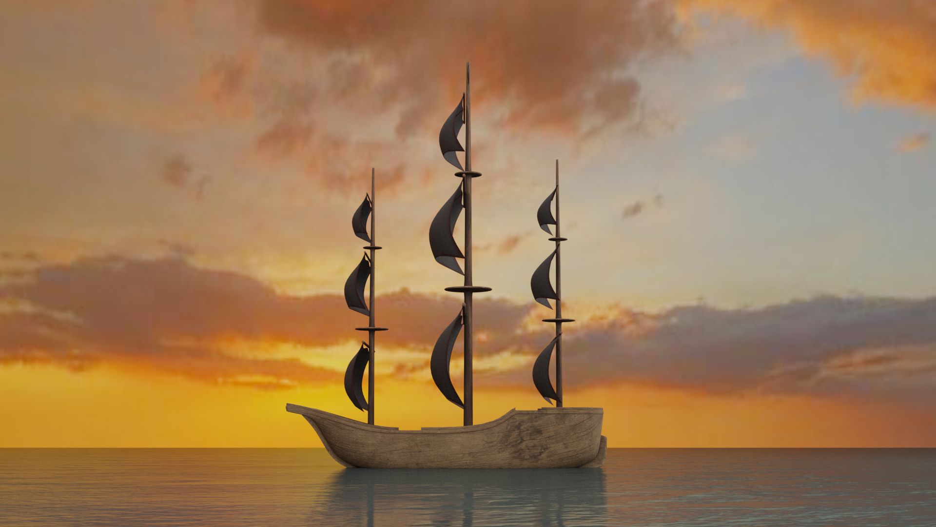 3D Old Ship Animated 3D Model - TurboSquid 2246750