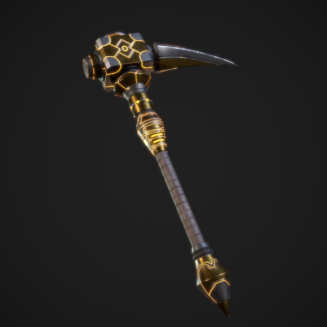 3D Model Futuristic WarPick - TurboSquid 2258784