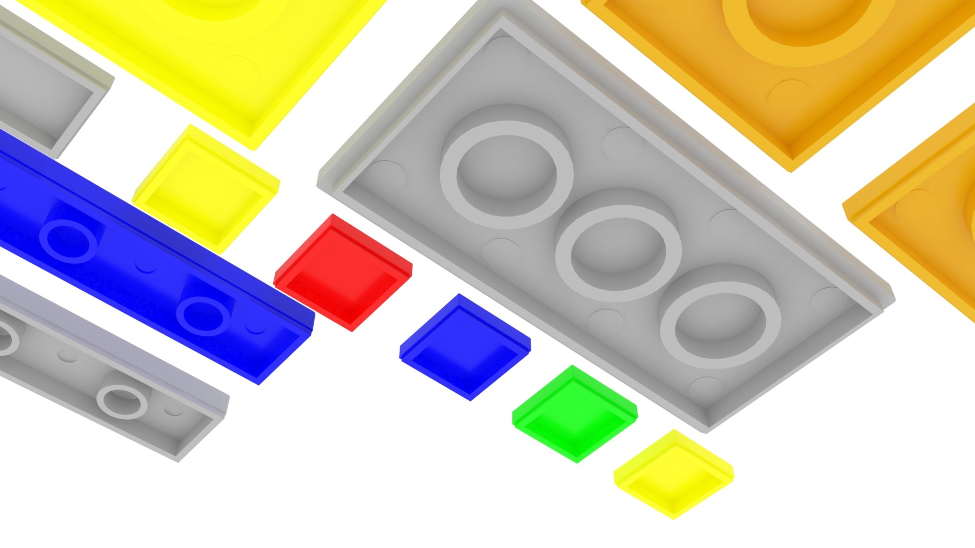 3D Lego Tiles Model - TurboSquid 1730821