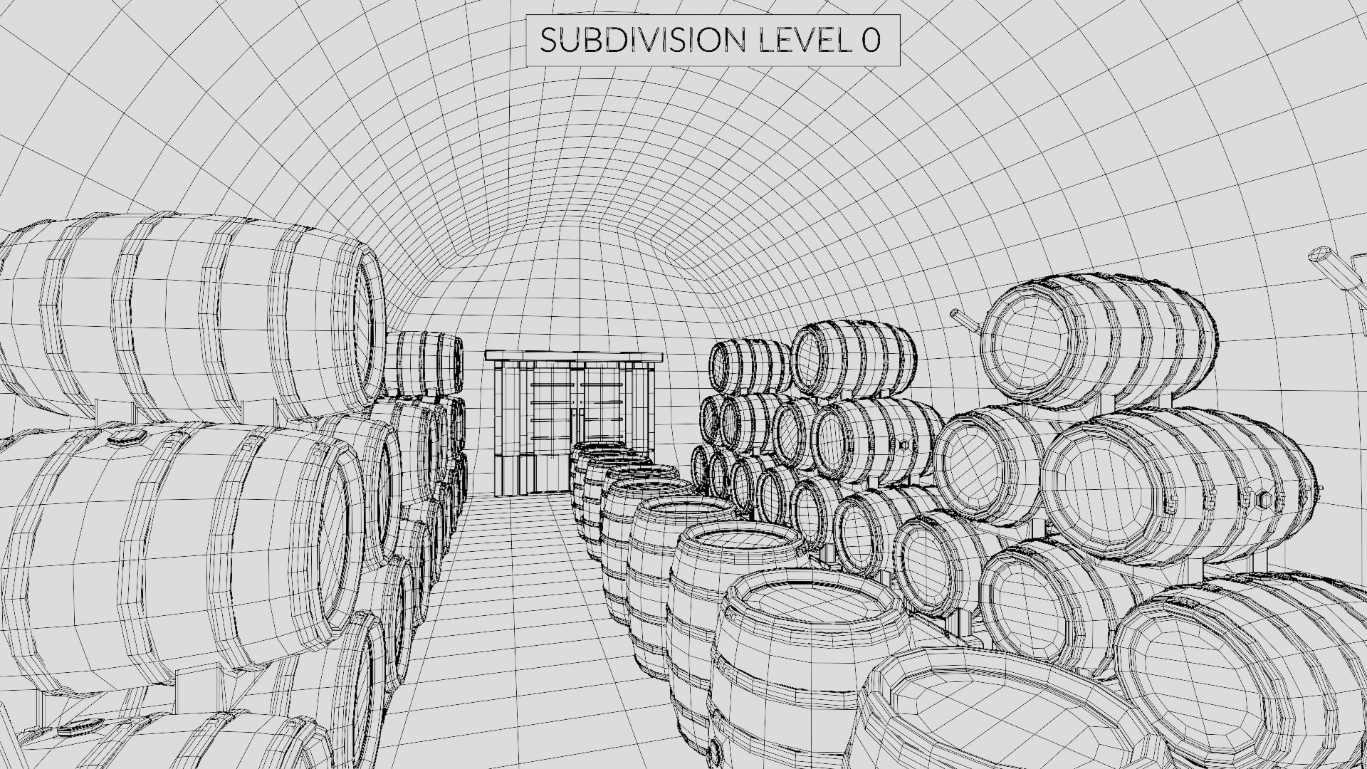 3D Wine Cellar 01 Model - TurboSquid 2017667