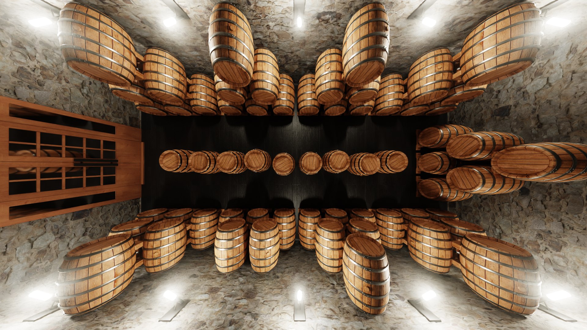 3D Wine Cellar 01 Model - TurboSquid 2017667