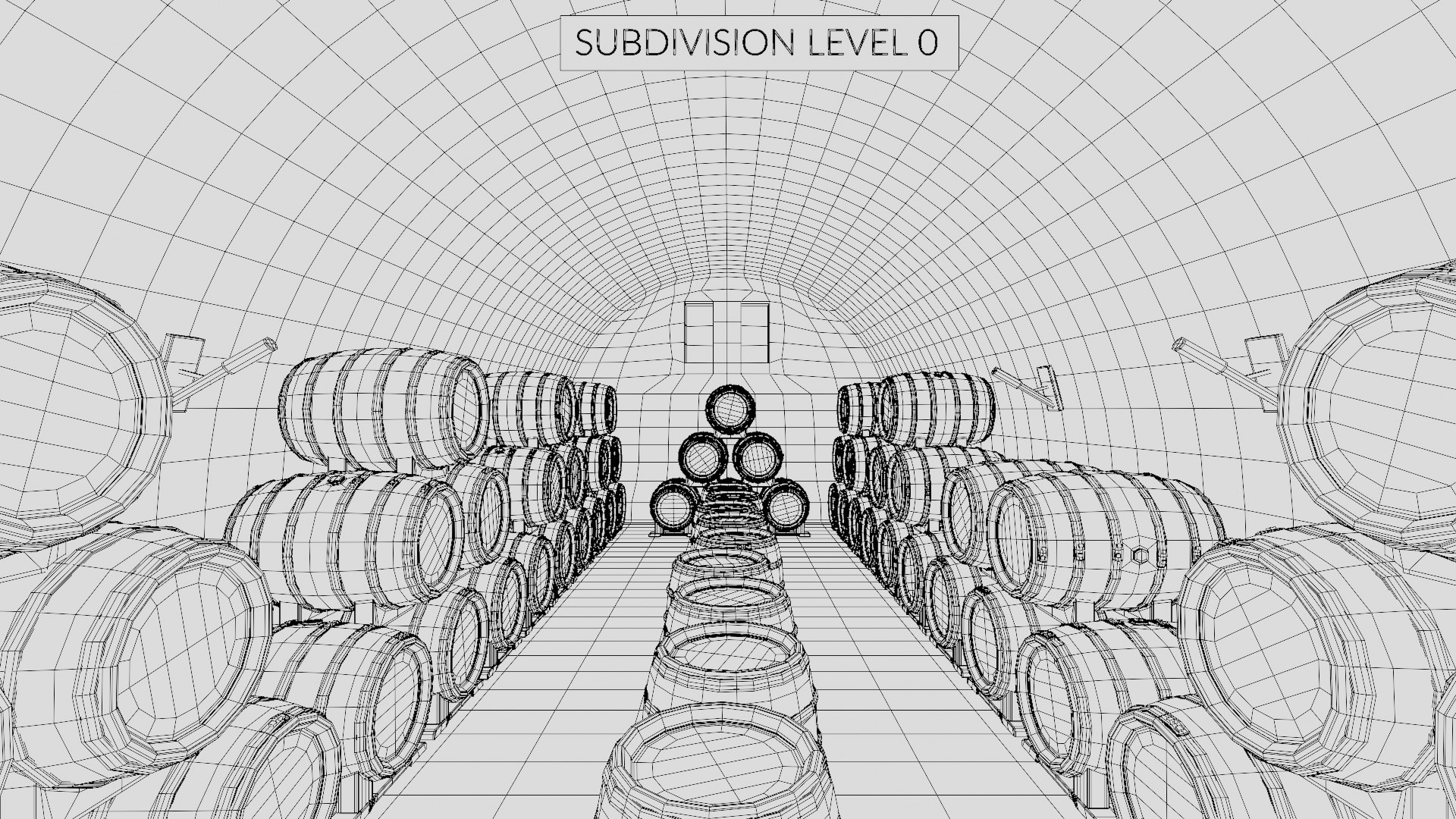 3D Wine Cellar 01 Model - TurboSquid 2017667