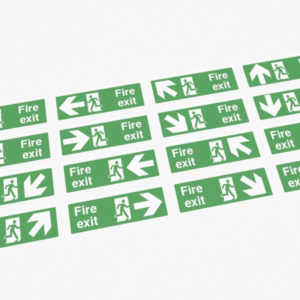 3D model exit sign - TurboSquid 1627405