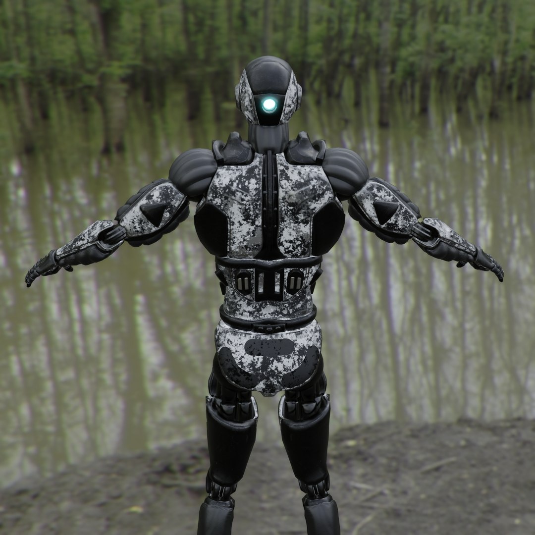3D Assassin Robot Character Rigged Unreal - TurboSquid 1919942