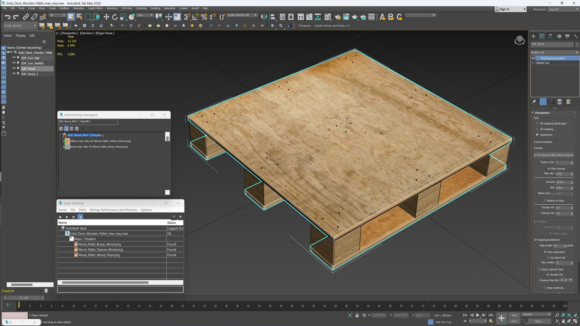 3D Solid Deck Wooden Pallet - TurboSquid 2317639