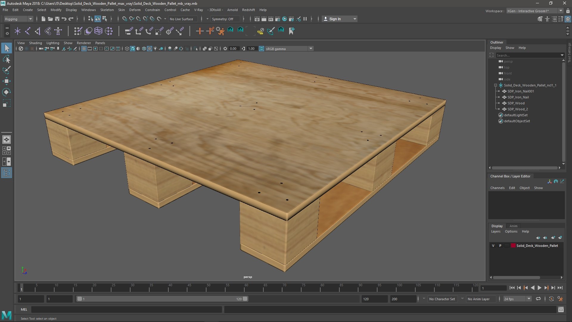 3D Solid Deck Wooden Pallet - TurboSquid 2317639