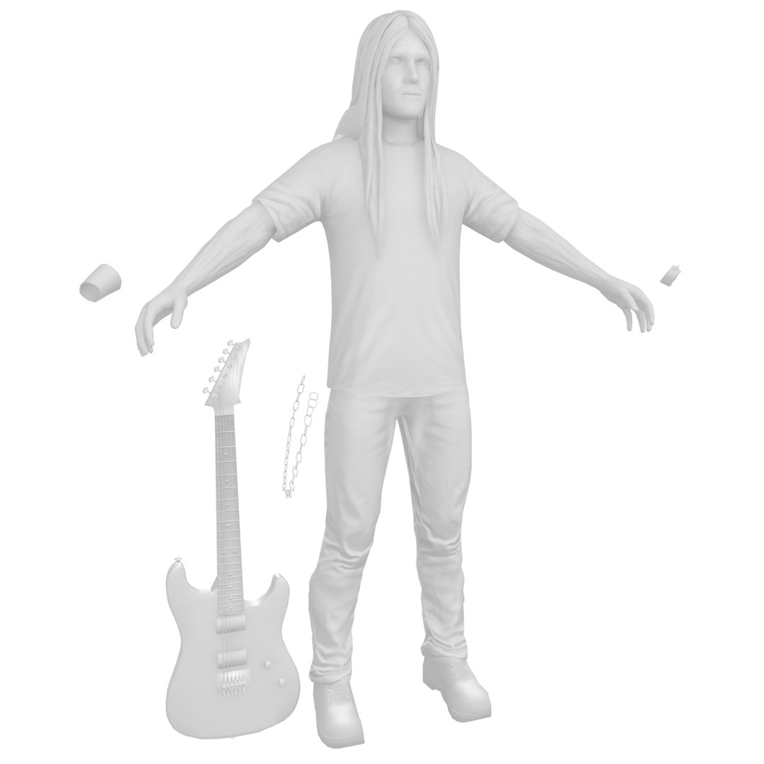 Guitar Player Model - TurboSquid 1304763