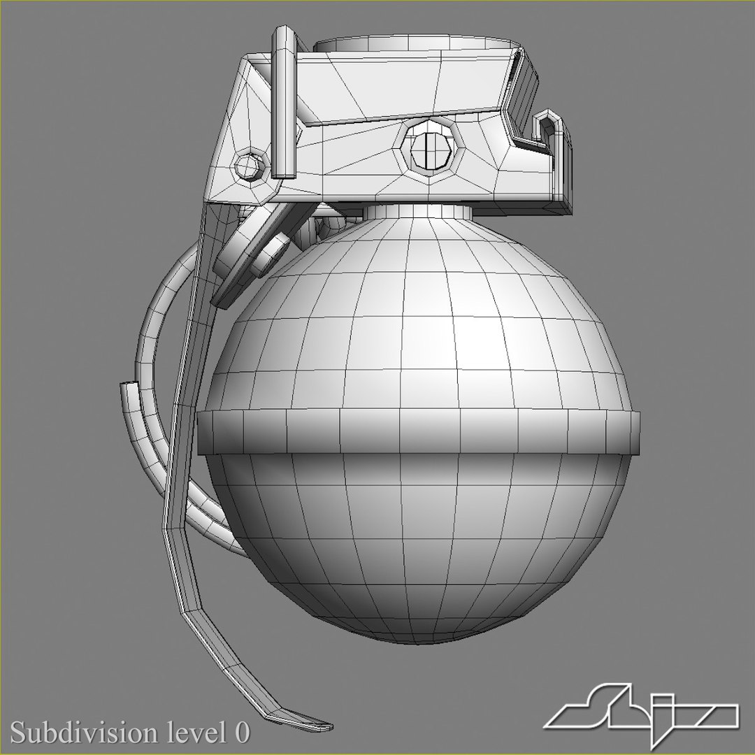 V40 Grenade 2 3d Max
