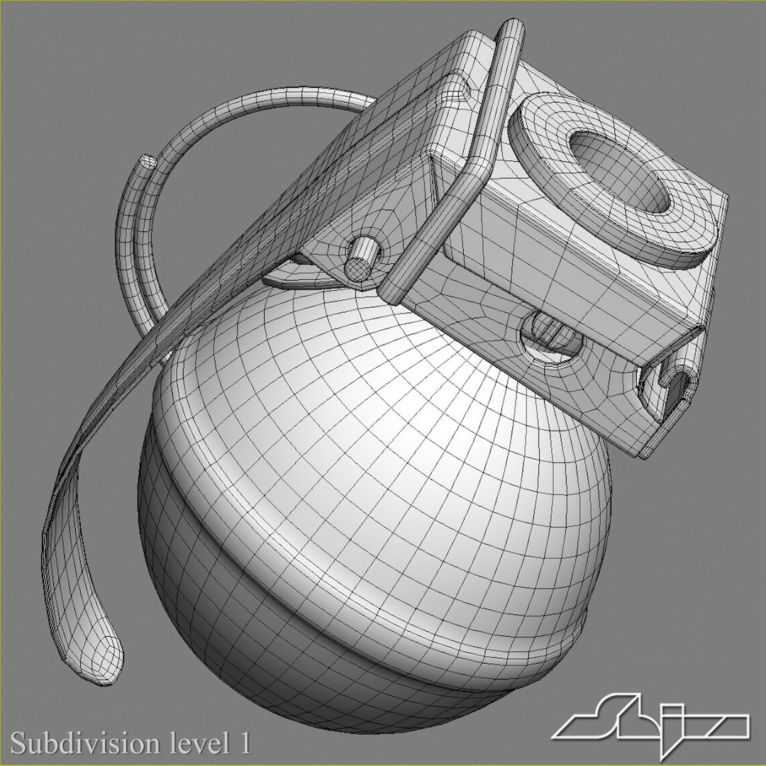 V40 Grenade 2 3d Max