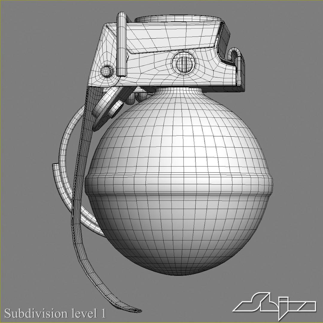 V40 Grenade 2 3d Max