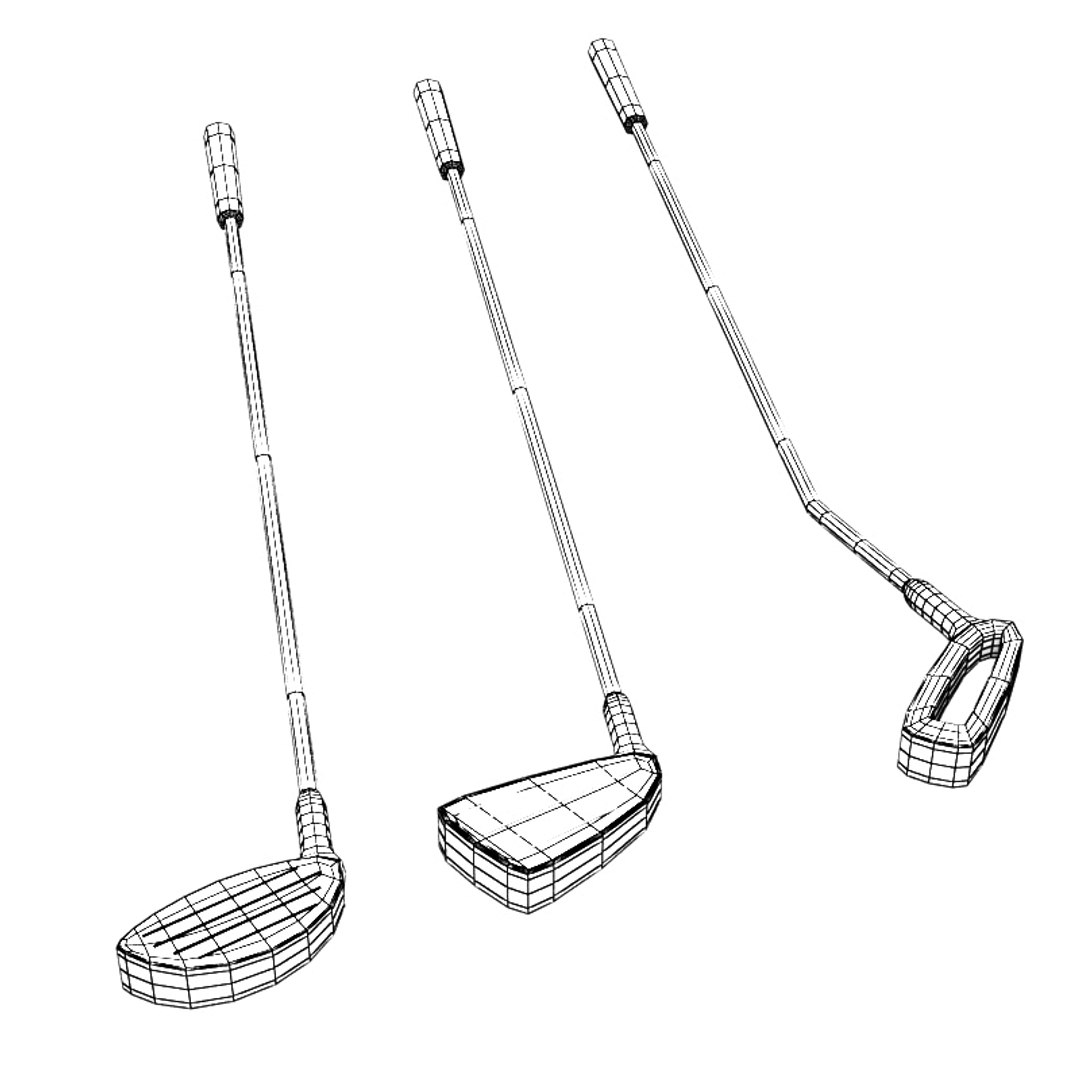 Golf Clubs 3d Max