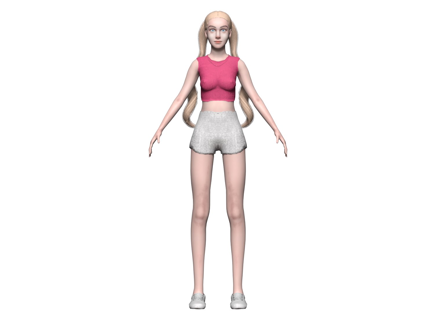 3D Blond Basic Woman V23168 Model - TurboSquid 2257978