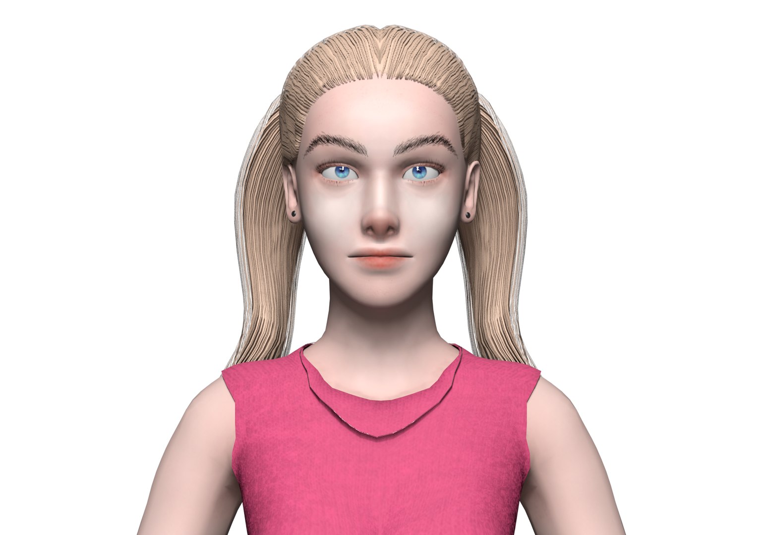 3D Blond Basic Woman V23168 Model - TurboSquid 2257978
