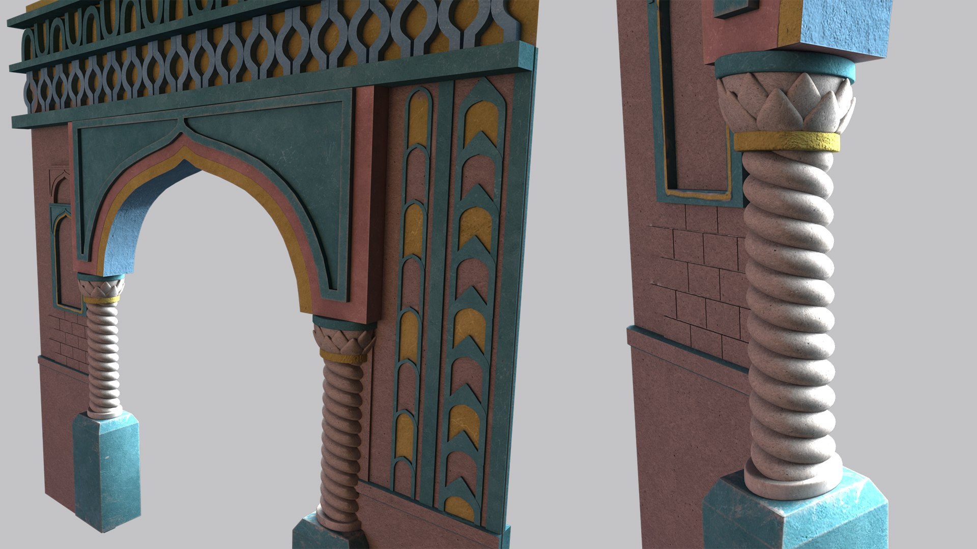 3D Eastern Arch Architecture Turkey Arab Countries - TurboSquid 1864343