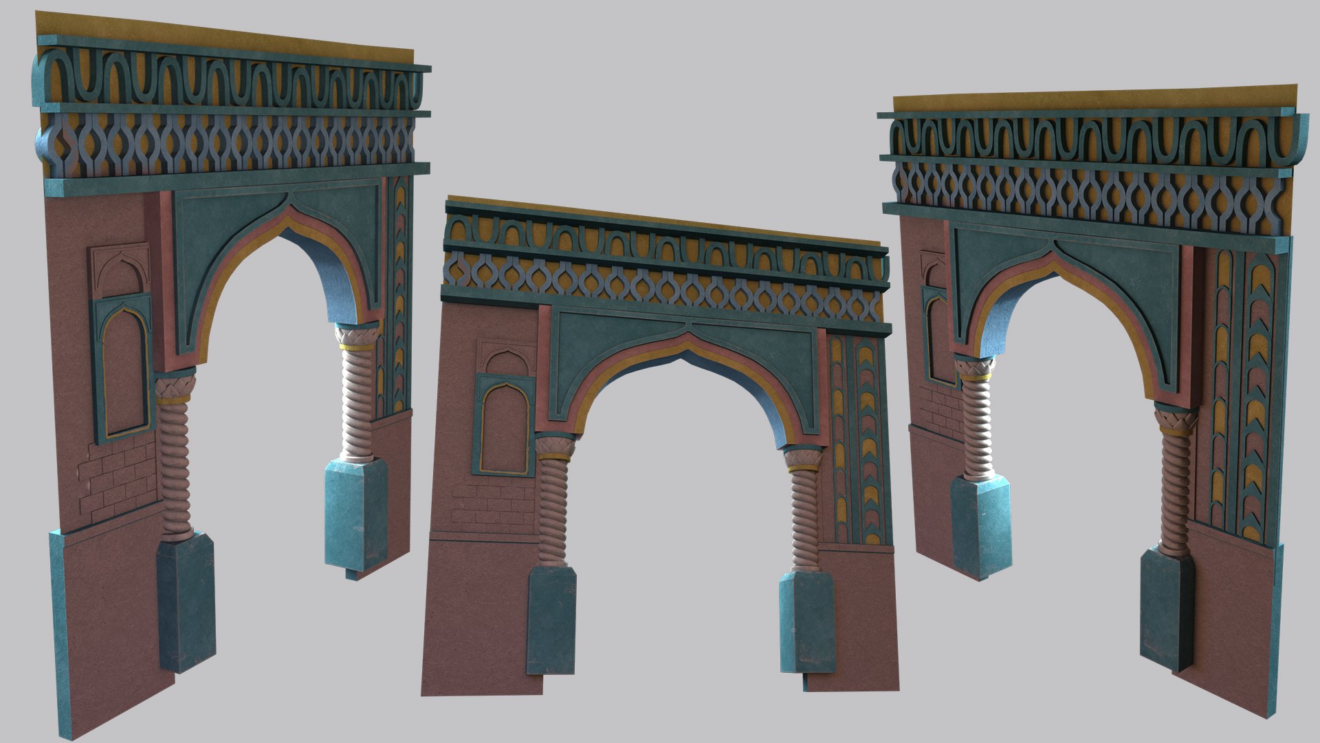 3D Eastern Arch Architecture Turkey Arab Countries - TurboSquid 1864343
