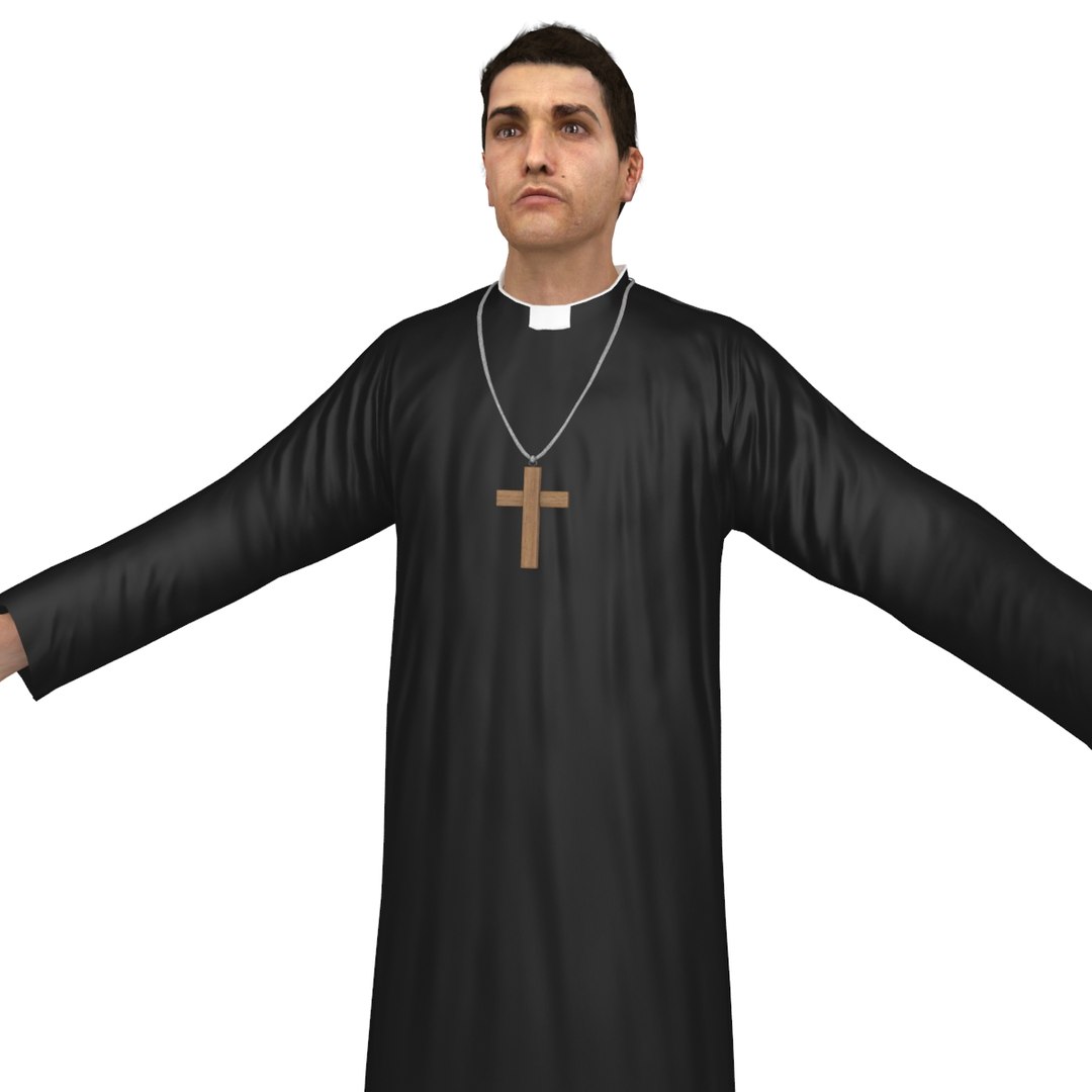 3D Catholic Priest - TurboSquid 1279404