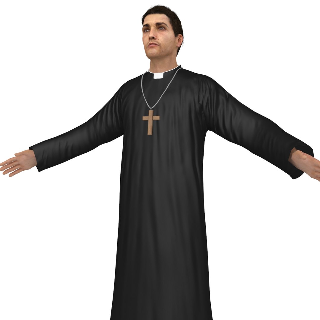 3D Catholic Priest - TurboSquid 1279404