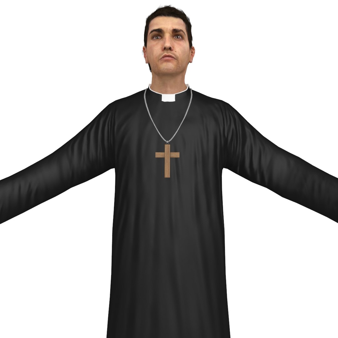 3D Catholic Priest - TurboSquid 1279404