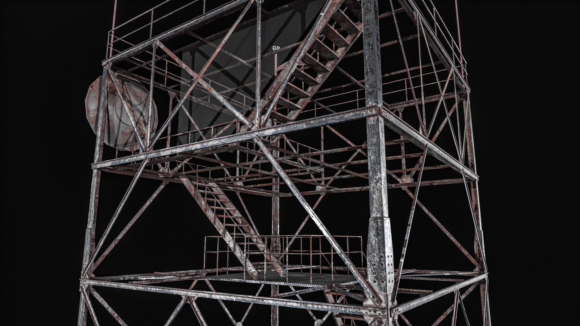 3D Radio Tower Model - TurboSquid 2286198