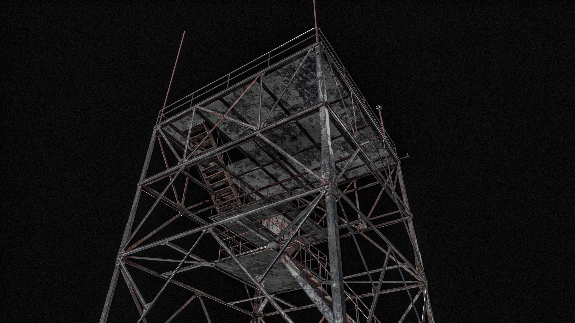 3D Radio Tower Model - TurboSquid 2286198