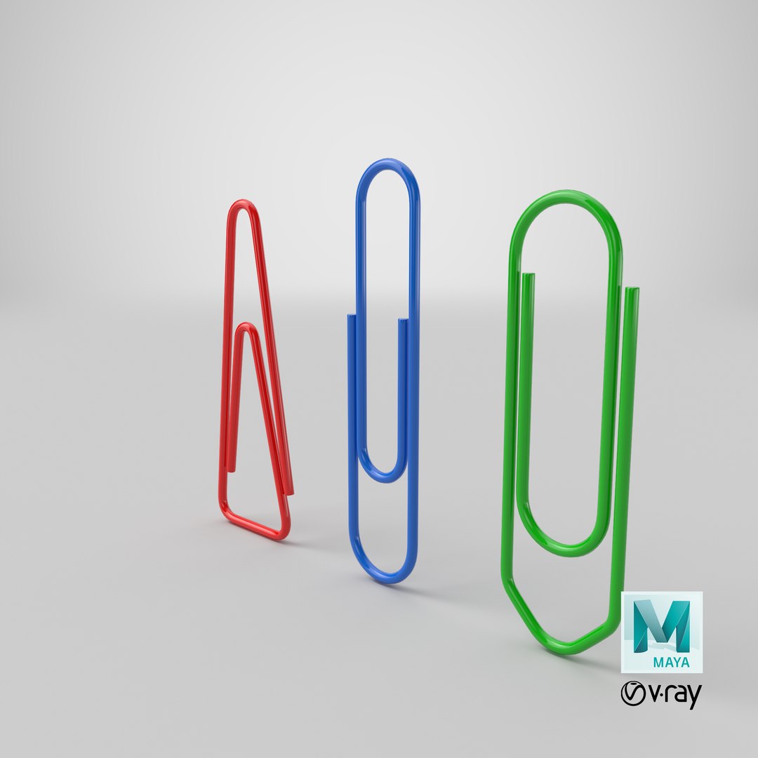Paper Clip Set Model - TurboSquid 1950513