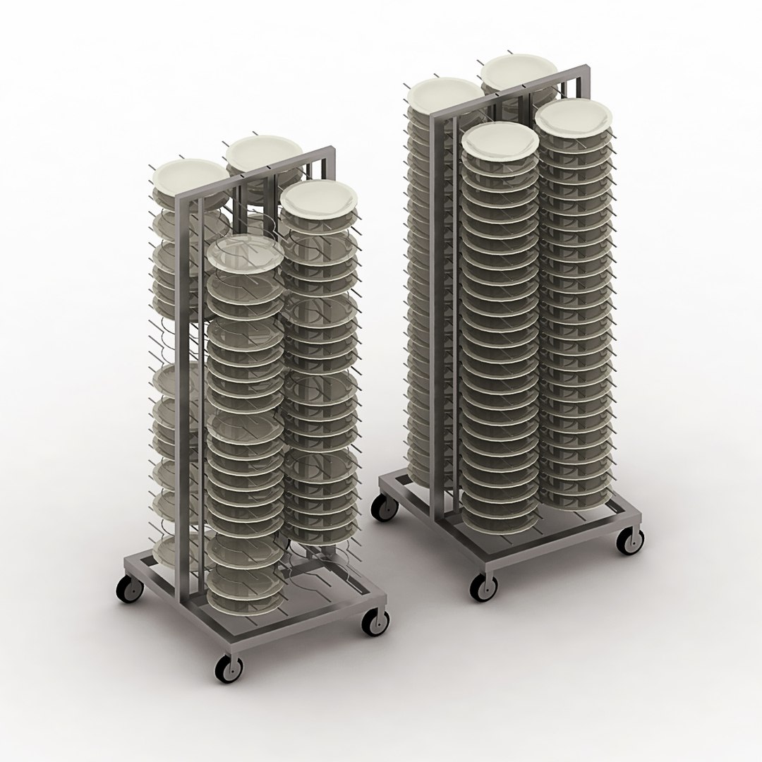 3d model plates rack