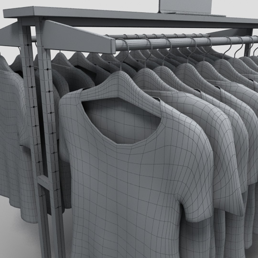3d Women Blouses Rack