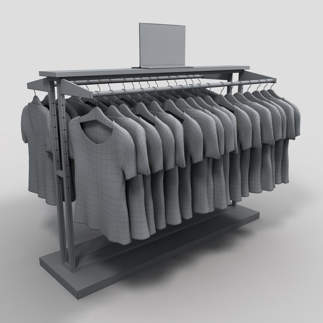 3d Women Blouses Rack
