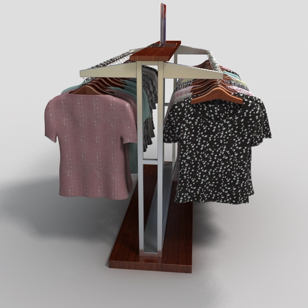 3d Women Blouses Rack