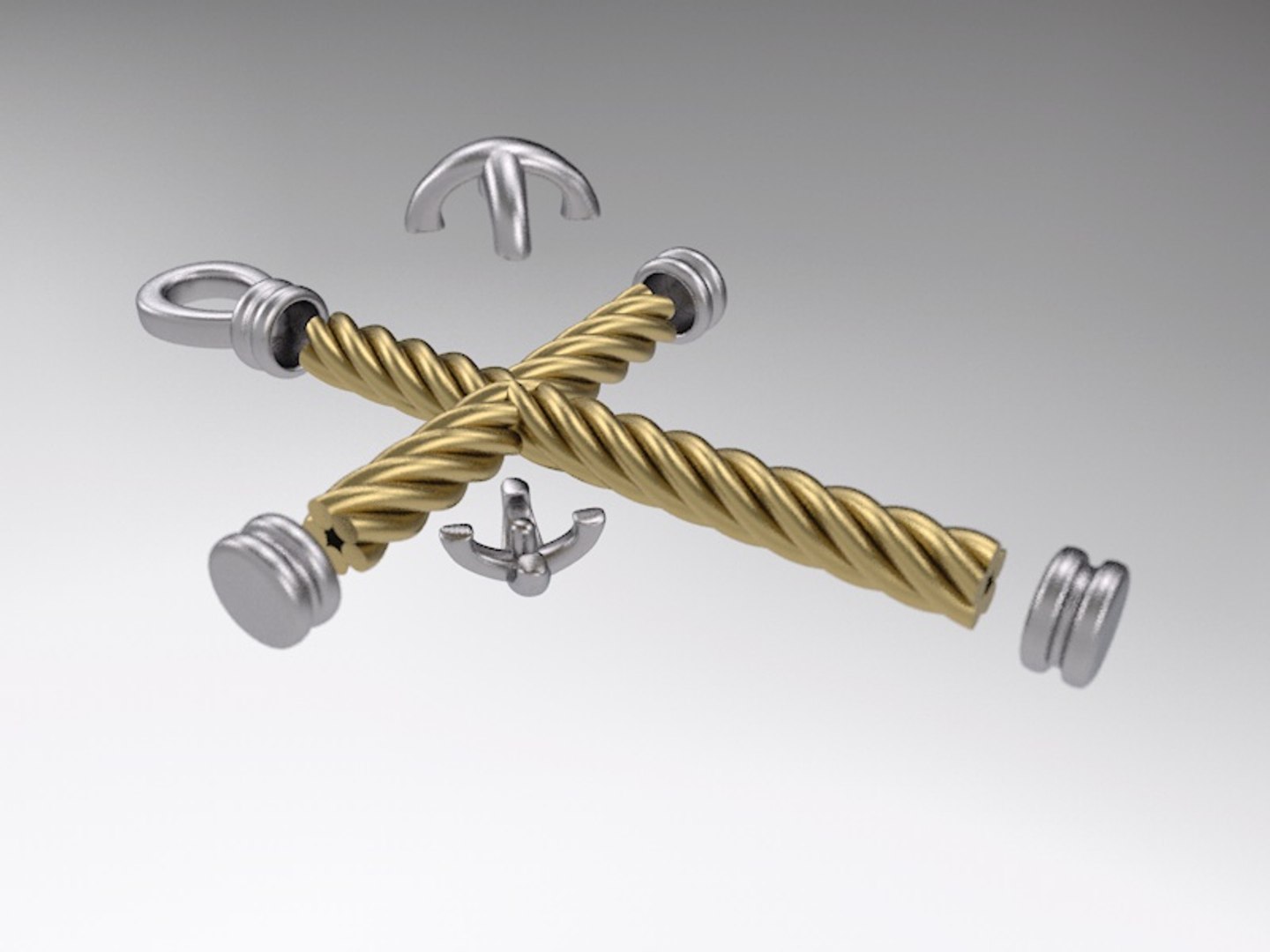 Cross rope 3D model - TurboSquid 1552150
